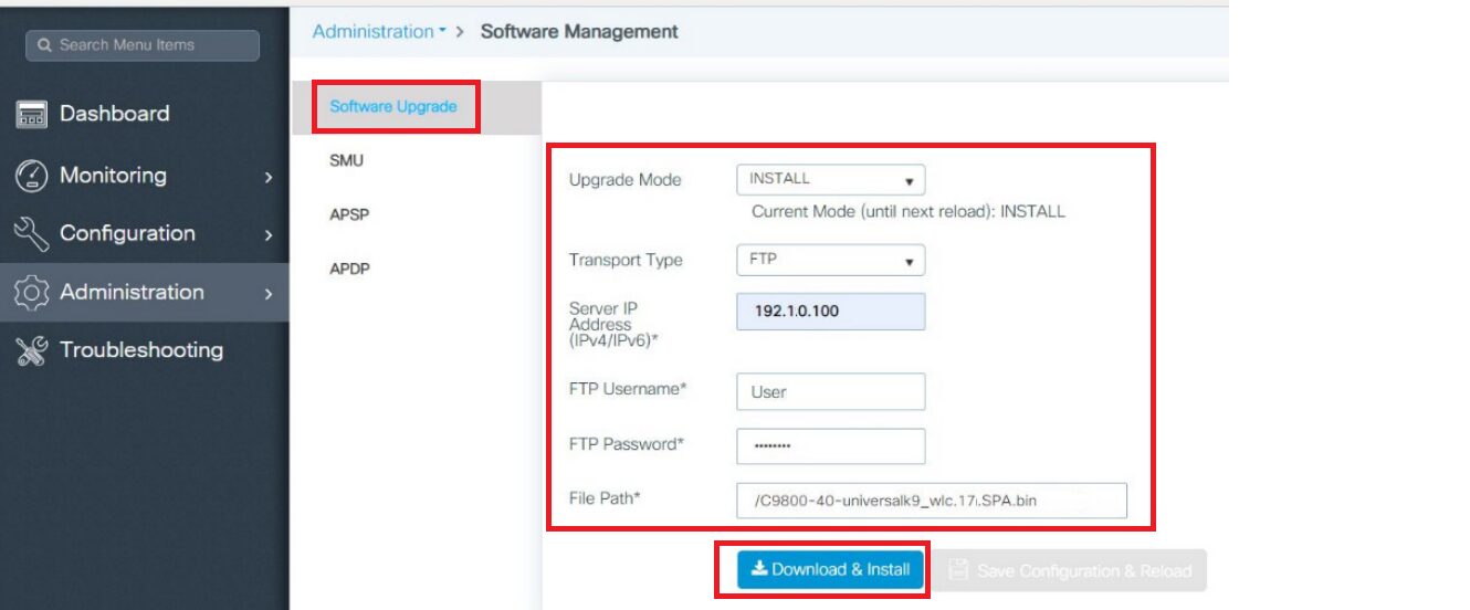 Cisco WLC 9800 Software アップ手順 - ネットワークエンジニア備忘録